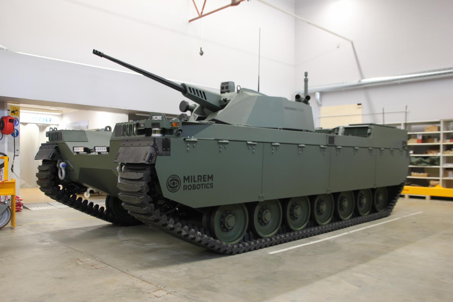 Milrem Robotics revealed Type-X RCV with John Cockerill CPWS II turret ...