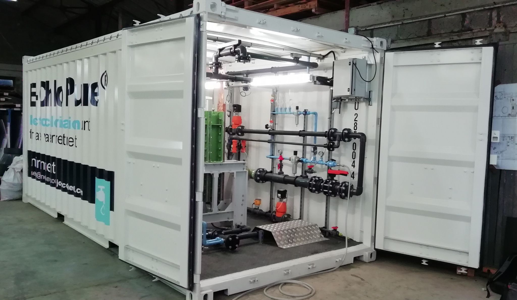 Our E-ChloPure containerized electrochlorination unit allows YARA to produce NaOCl disinfectant ...