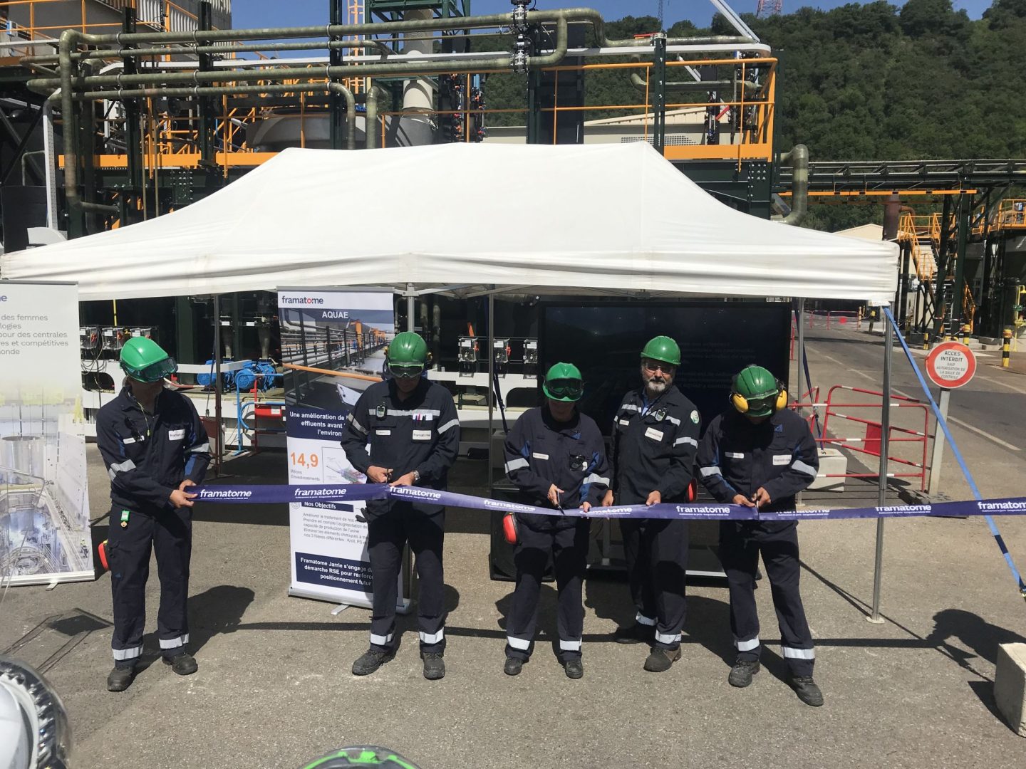 Framatome inaugurates its three liquid effluent treatment stations