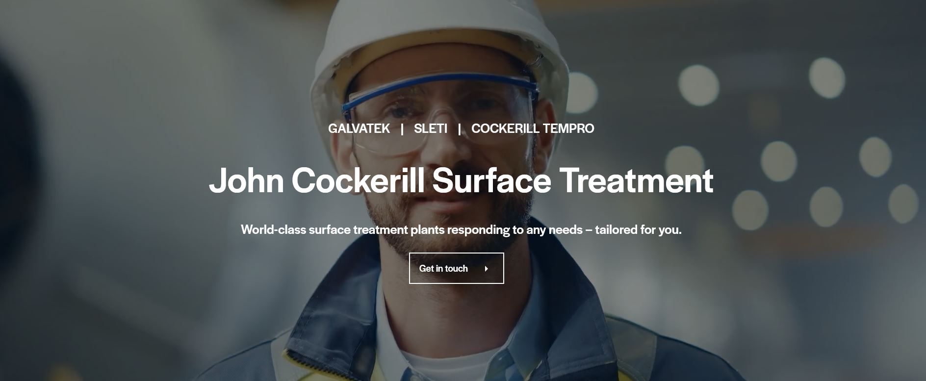 A brand-new website for John Cockerill's Surface Treatment Plants