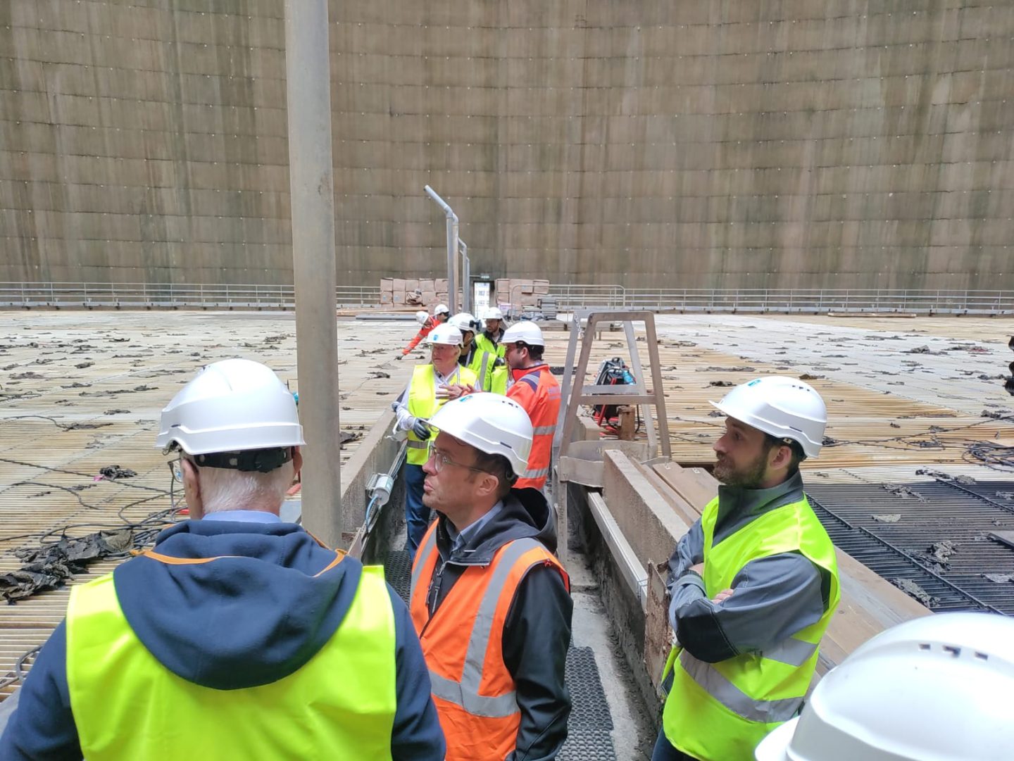 Visiting a John Cockerill Hamon cooling tower at the Belleville nuclear ...