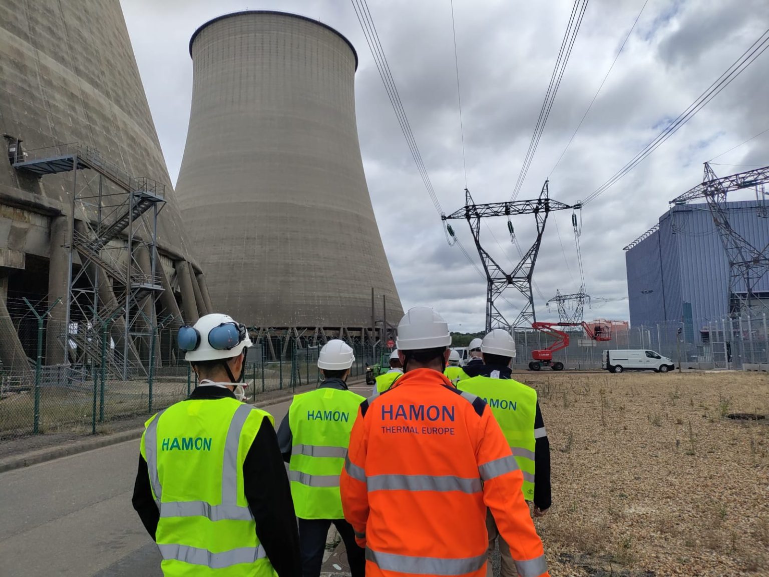 Visiting a John Cockerill Hamon cooling tower at the Belleville nuclear ...