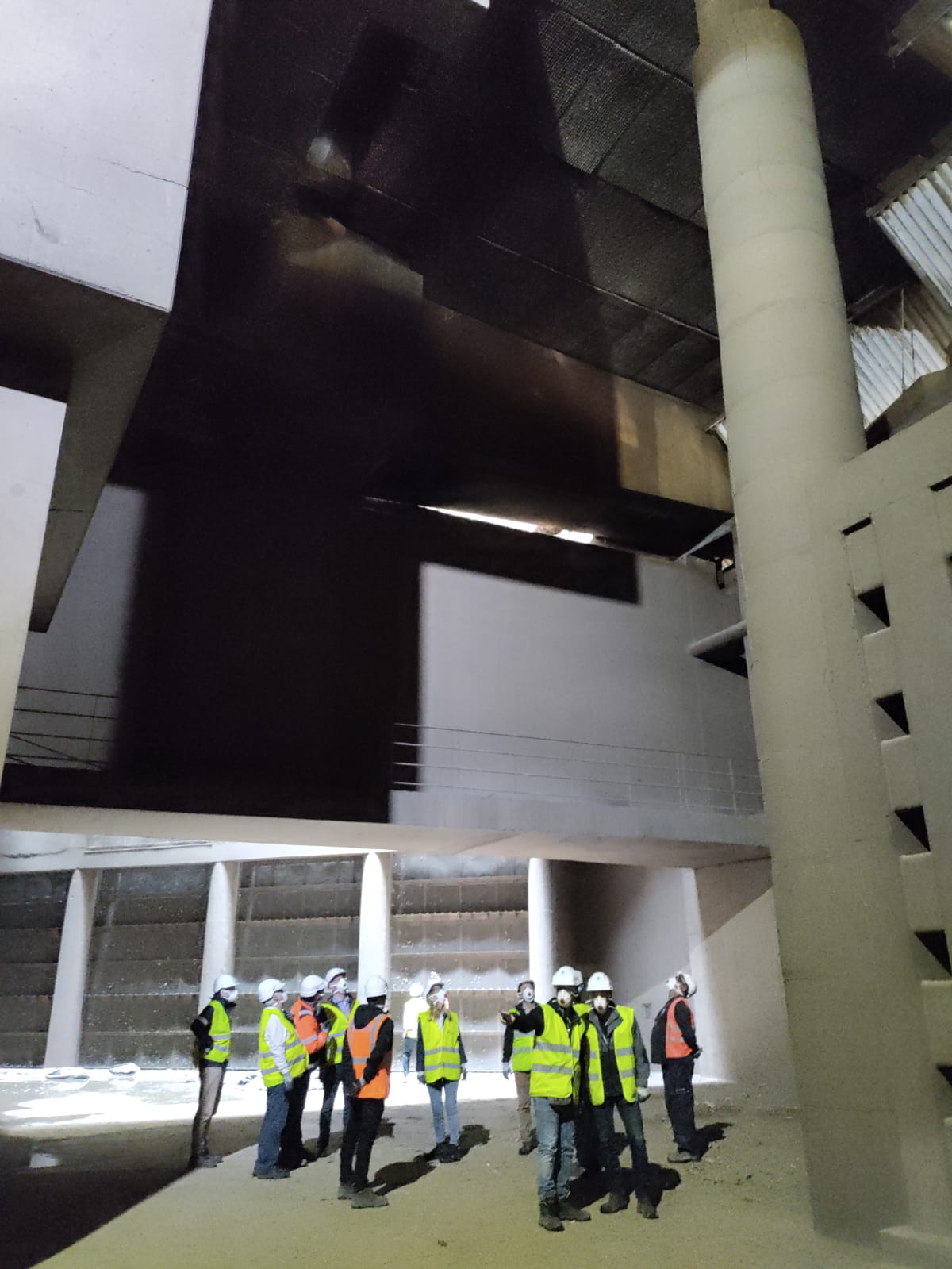 Visiting a John Cockerill Hamon cooling tower at the Belleville nuclear ...