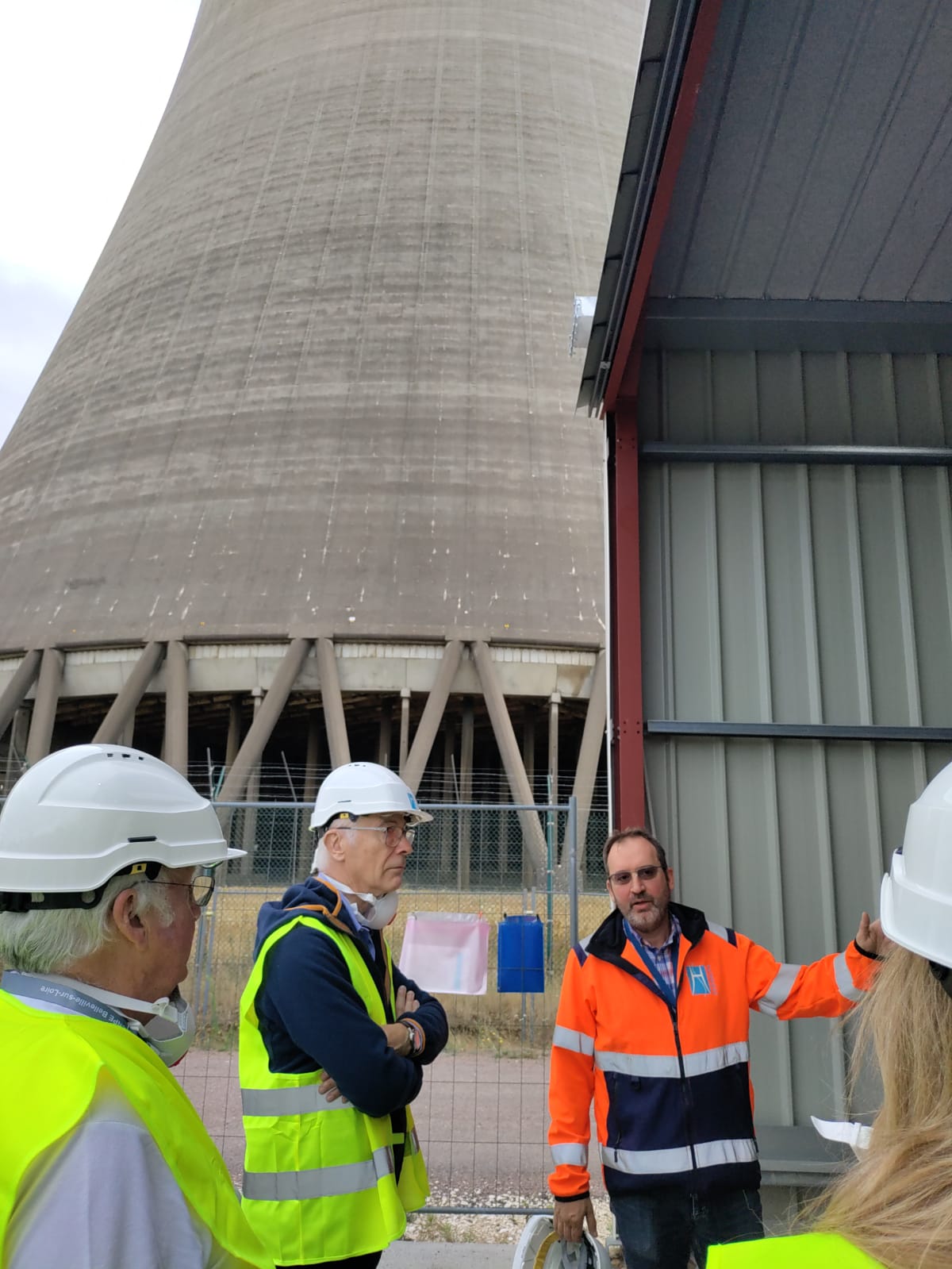Visiting a John Cockerill Hamon cooling tower at the Belleville nuclear ...