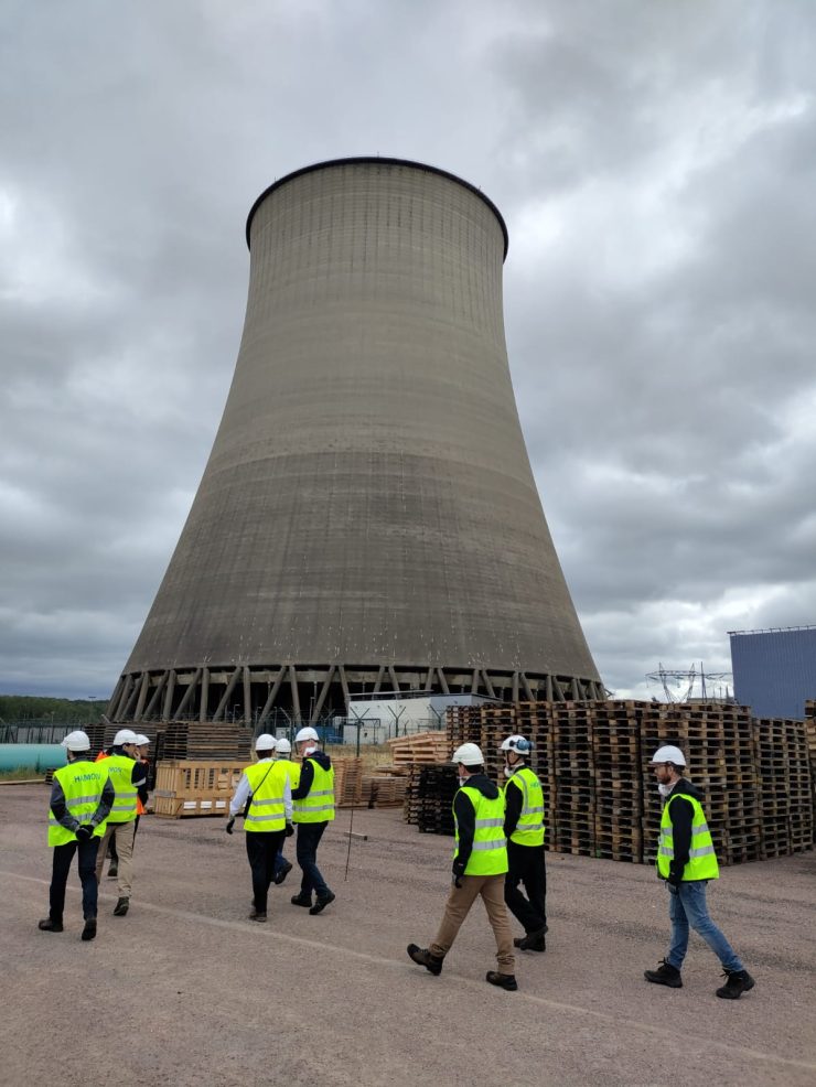 Visiting a John Cockerill Hamon cooling tower at the Belleville nuclear ...