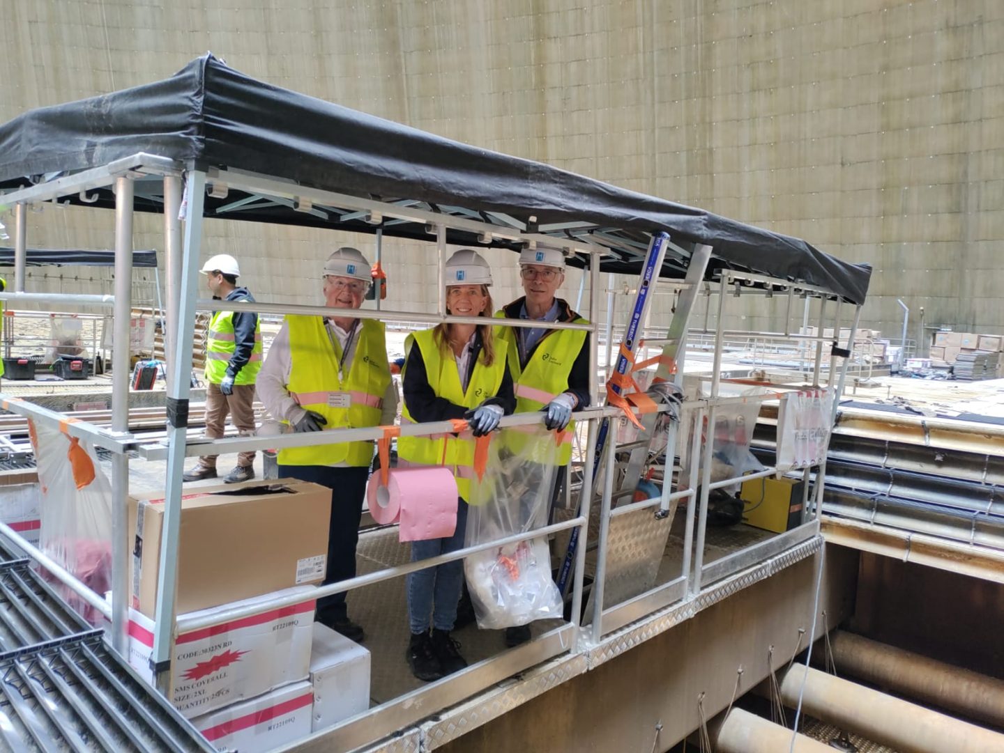 Visiting a John Cockerill Hamon cooling tower at the Belleville nuclear ...