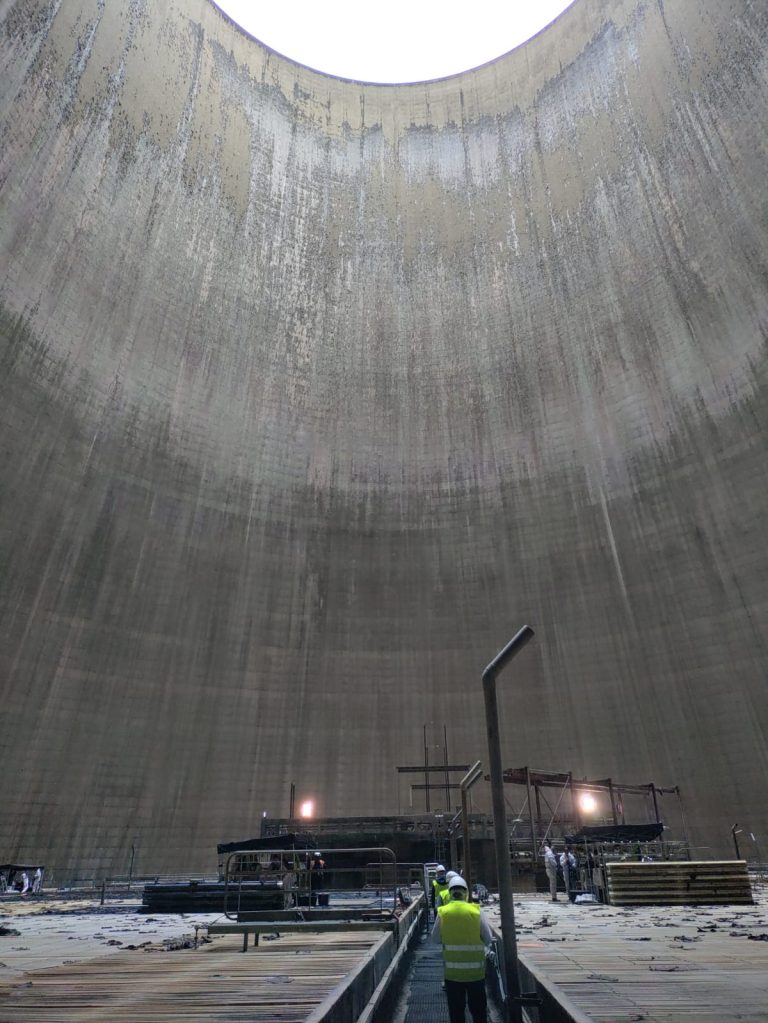 Visiting a John Cockerill Hamon cooling tower at the Belleville nuclear ...