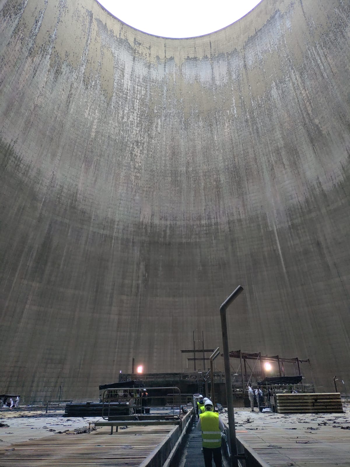 Visiting a John Cockerill Hamon cooling tower at the Belleville nuclear ...