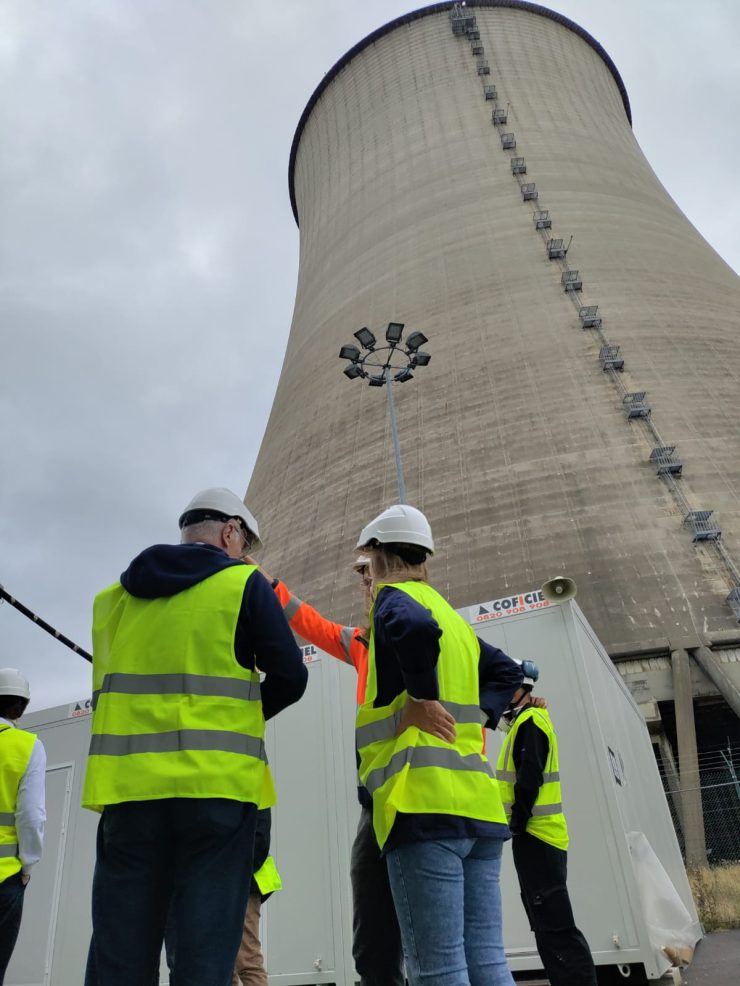 Visiting a John Cockerill Hamon cooling tower at the Belleville nuclear ...