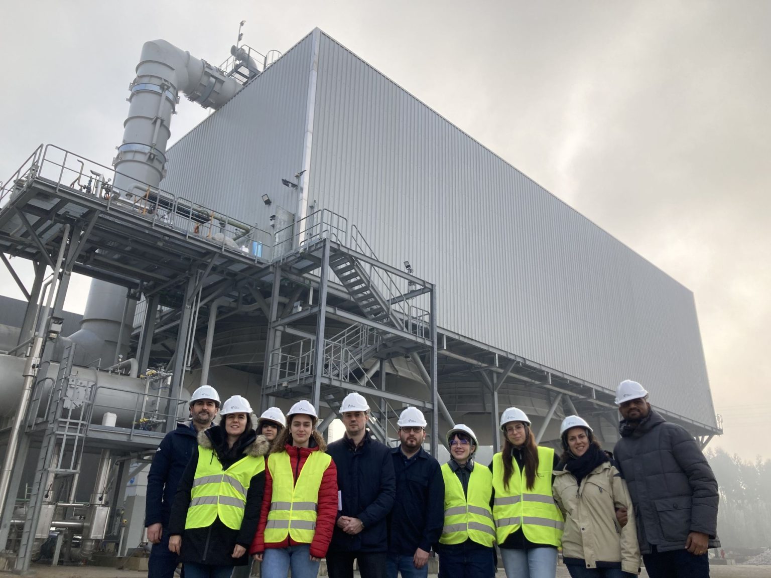 Visit of a Hamon Air Cooled Condenser constructed in a biomass plant in ...