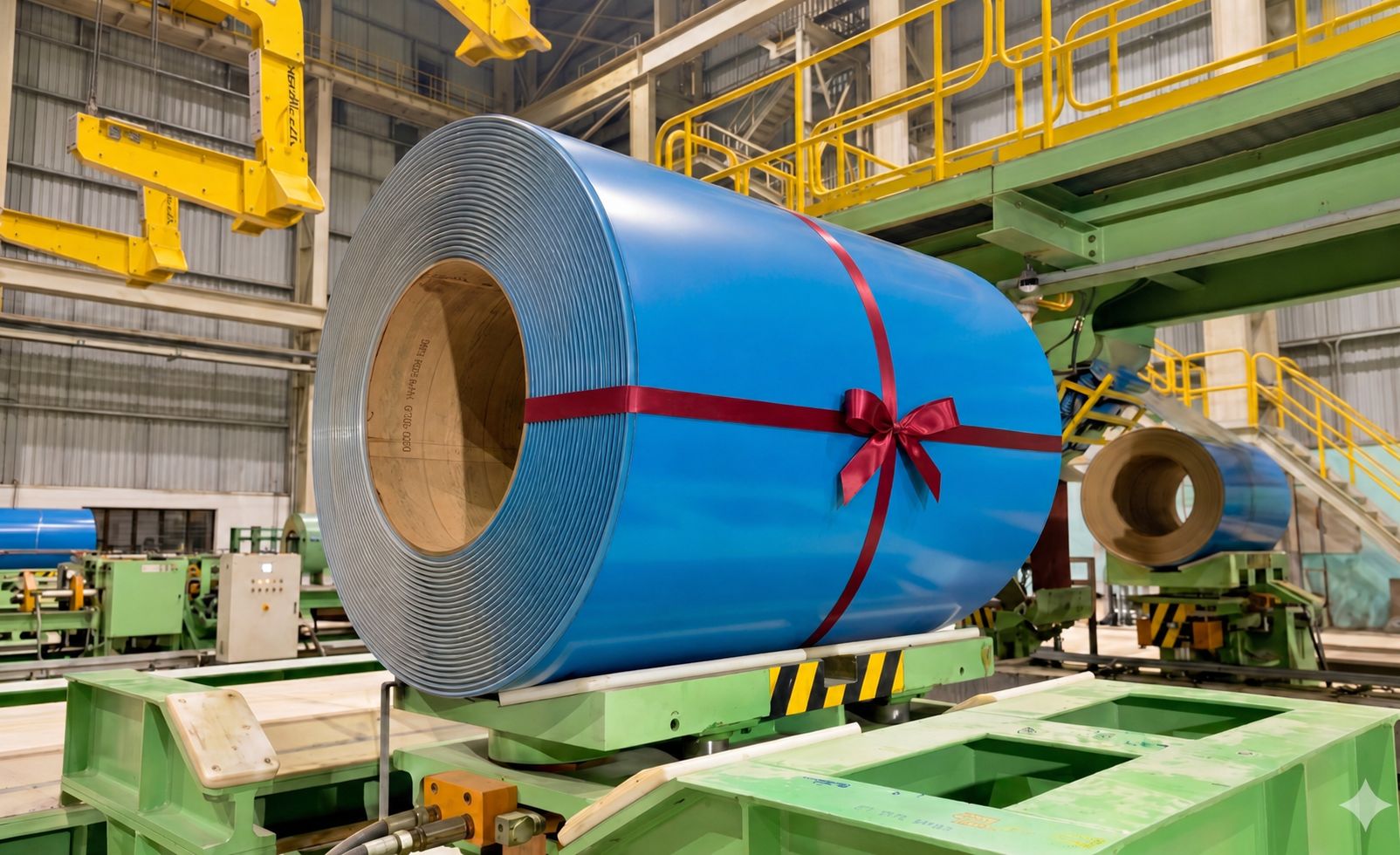 First prime colour-coated coil produced from the new Colour Coating ...